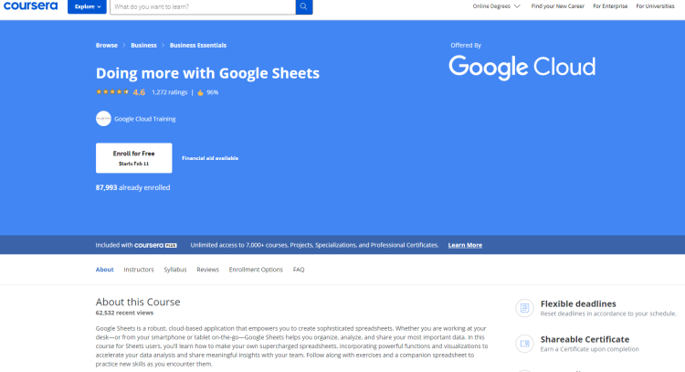 10 Best Free & Paid Google Sheets Courses - The Fordham Ram