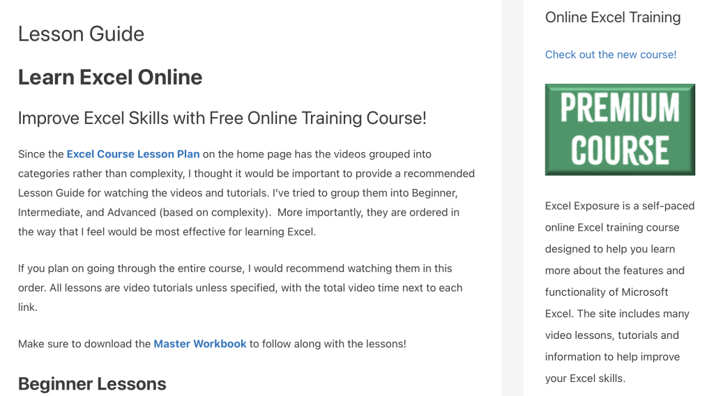 Learn Microsoft Excel: 11 Free Online Courses for Beginners - The ...