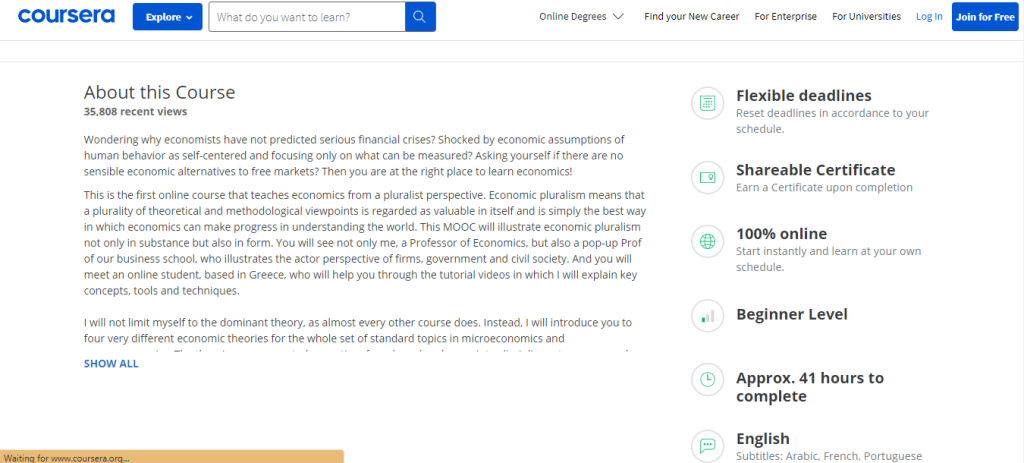 Top 11 Economics Courses On the Internet Today (Free/Paid) - The ...