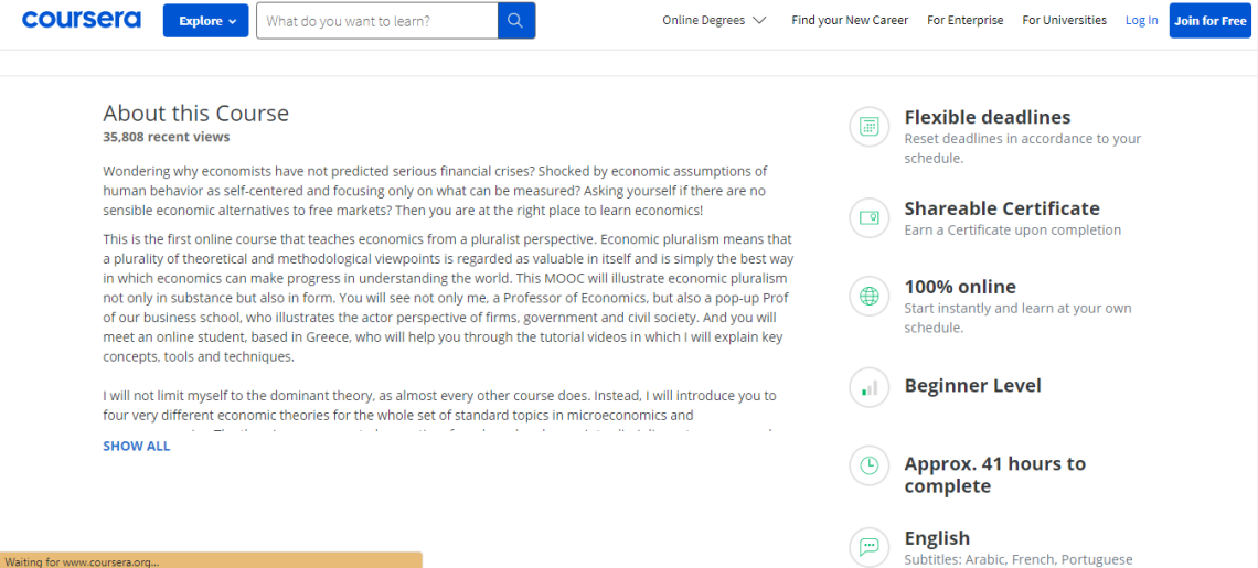 Top 11 Economics Courses On the Internet Today (Free/Paid) - The ...