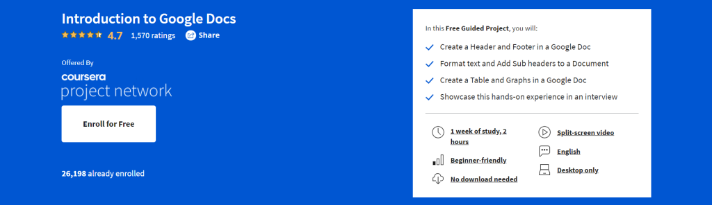10 Best Online Courses to Learn Google Docs - The Fordham Ram