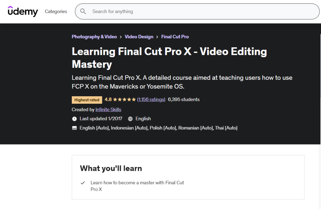 Final Cut Pro X Courses: 12+ Top Picks [Free + Paid] - The Fordham Ram