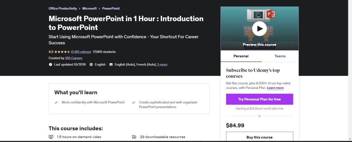 14 Best Online PowerPoint Courses: Create Professional Slideshows - The ...