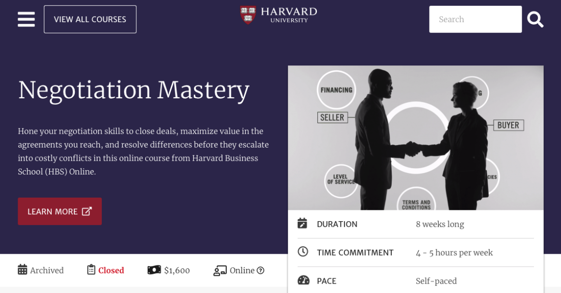 12 Online Negotiation Courses to Enroll (Free & Paid) - The Fordham Ram