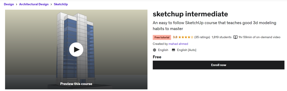 Master 3D Modeling: 9 Top Free Online SketchUp Courses - The Fordham Ram