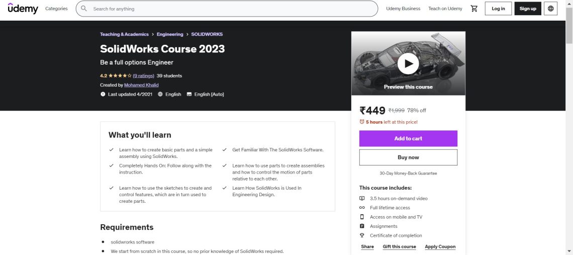 12 Best Online SolidWorks Courses to Master 3D Design - The Fordham Ram