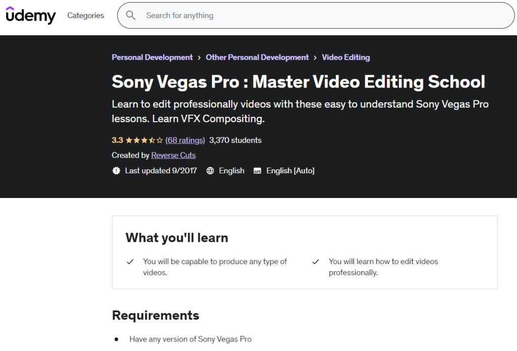 10 Best Online Sony Vegas Courses & Certificates 2025 - The Fordham Ram