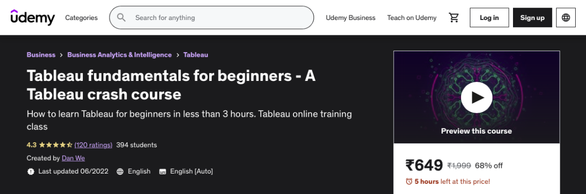11 Best Online Tableau Courses : Get Tableau Certified - The Fordham Ram