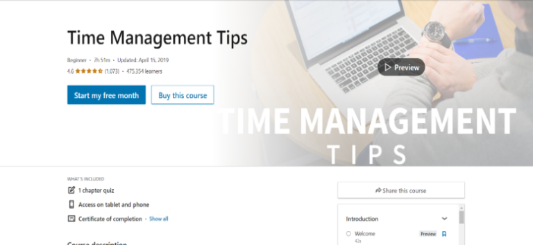 12 Best Time Management Courses to Optimize Your Workday (Free + Paid ...